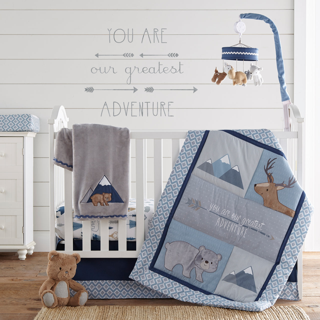 Levtex Baby Emerson Musical Mobile - Grey